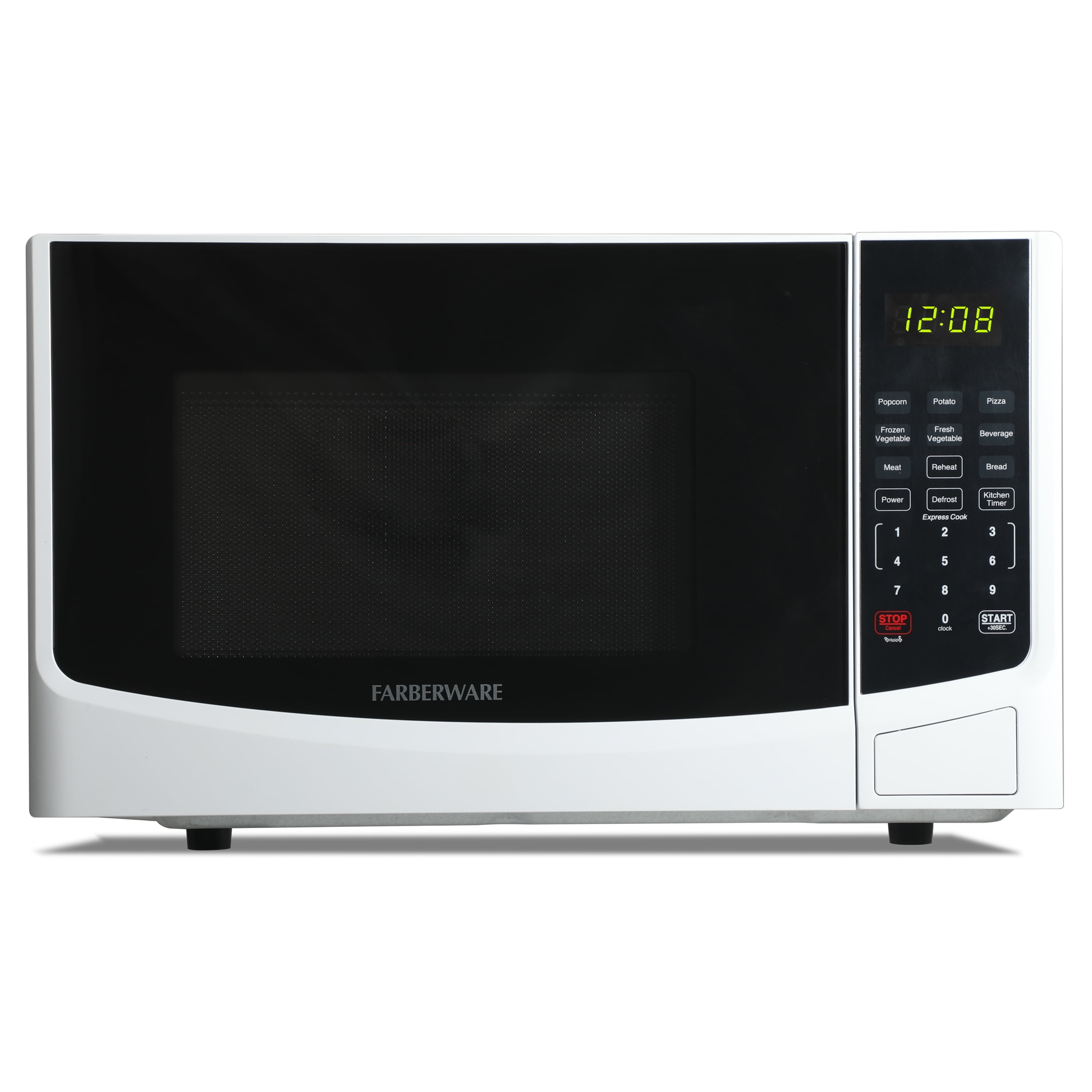 Farberware 0.9 Cu. Ft. Countertop Microwave Oven – 900W Power, Auto ...