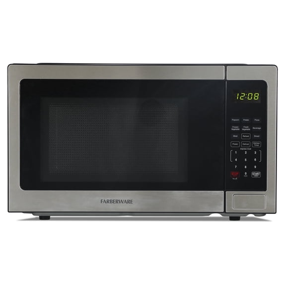 Midea 0.7-cu. ft. Countertop Microwave in Stainless Steel - Walmart.com
