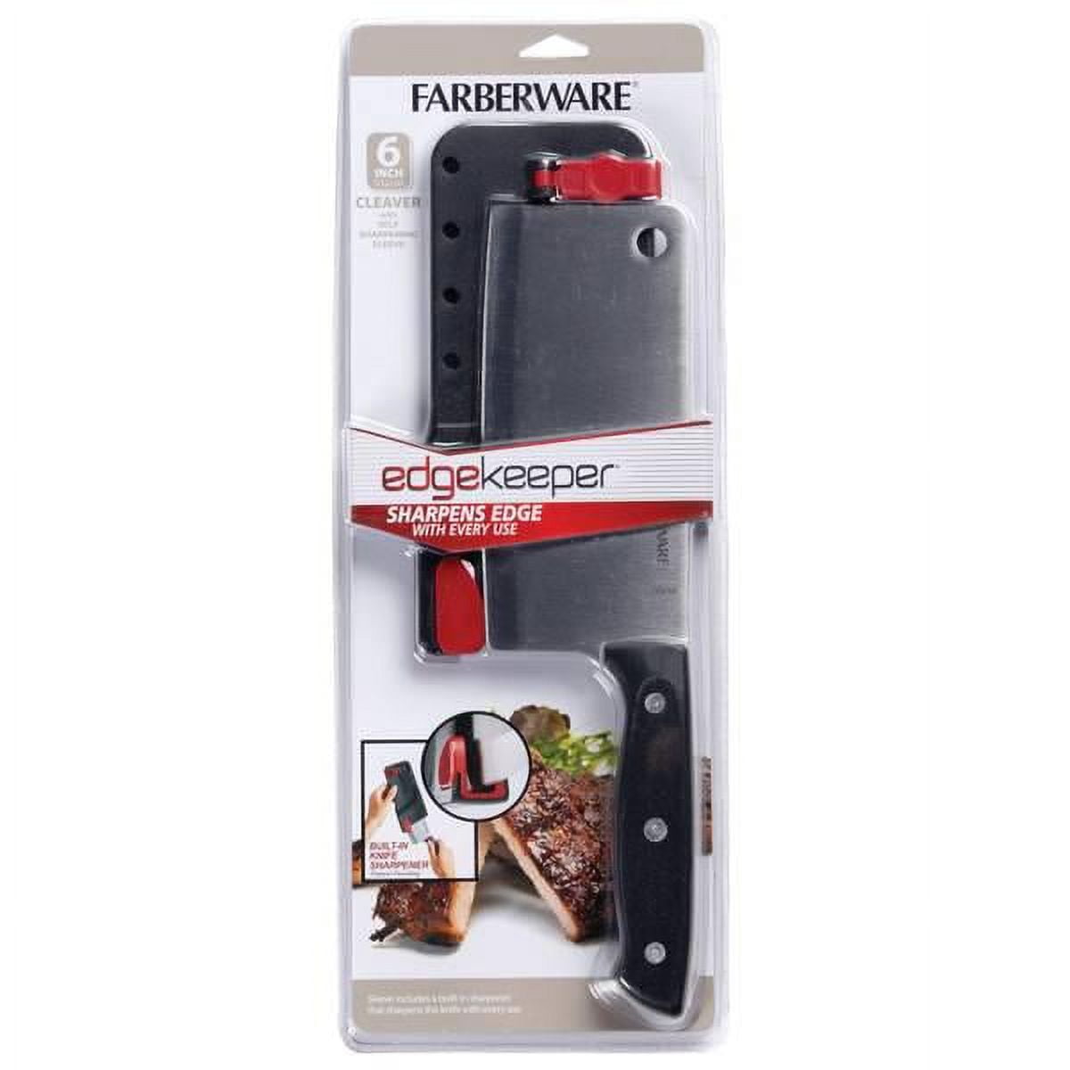 Farberware 6 Edgekeeper Self-Sharpening Cleaver Knife - Walmart.com