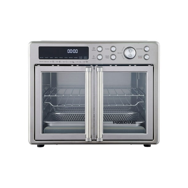 Farberware Brand 25L 6-Slice Toaster Oven with Air Fry, French Door ...