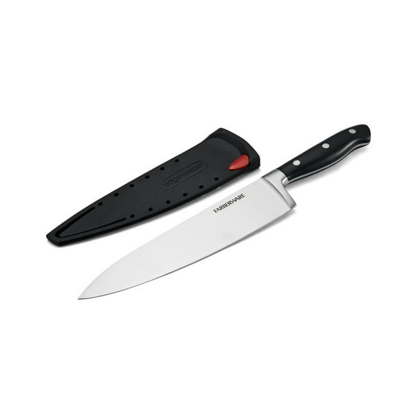 Farberware EdgeKeeper 8-inch Forged Triple Riveted Chef Knife with Self ...