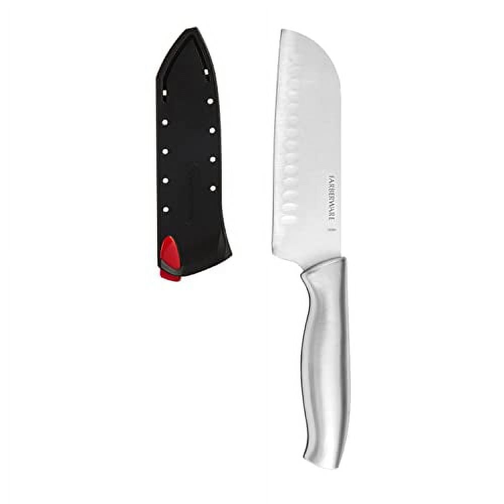 Farberware Edgekeeper Self-Sharpening Santoku Knife, 5-Inch, Stainless ...