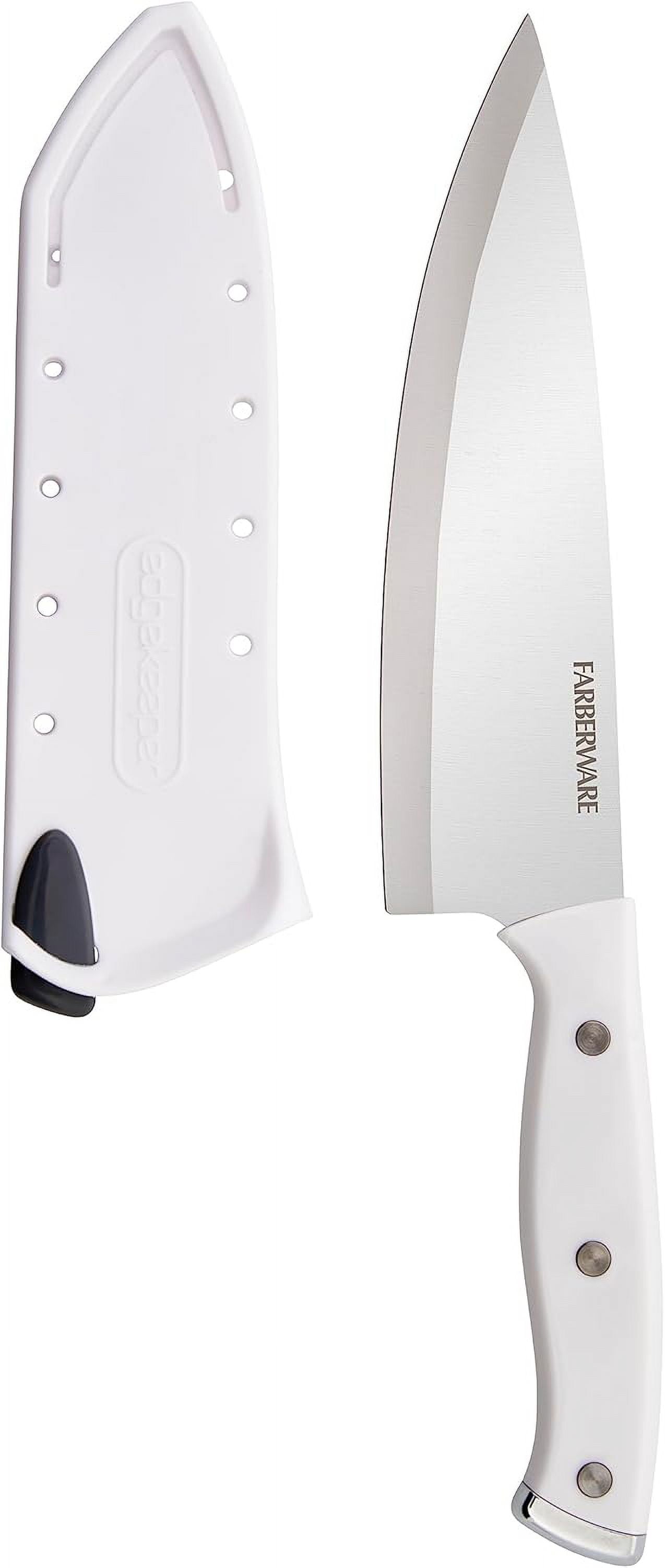 Farberware Edgekeeper Triple Riveted Chef Self-Sharpening Blade Cover ...
