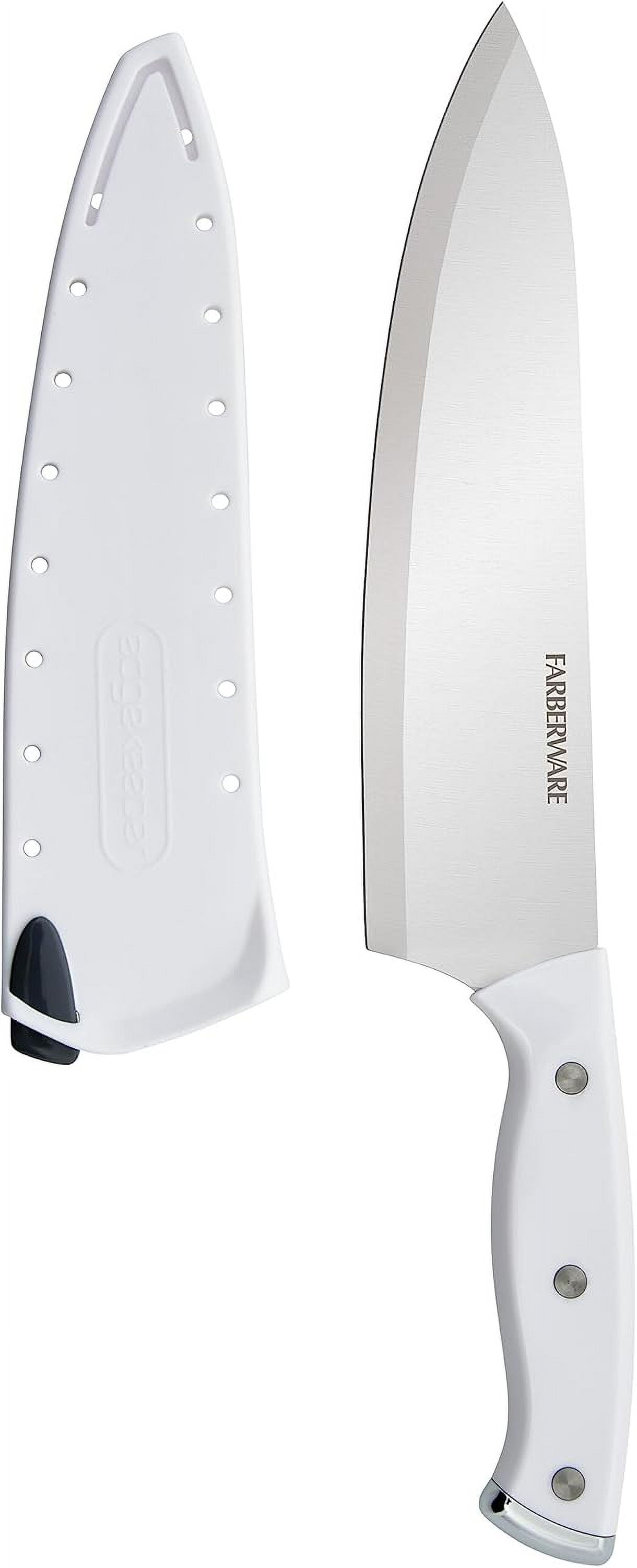 Farberware Edgekeeper Triple Riveted Chef Self-Sharpening Blade Cover ...