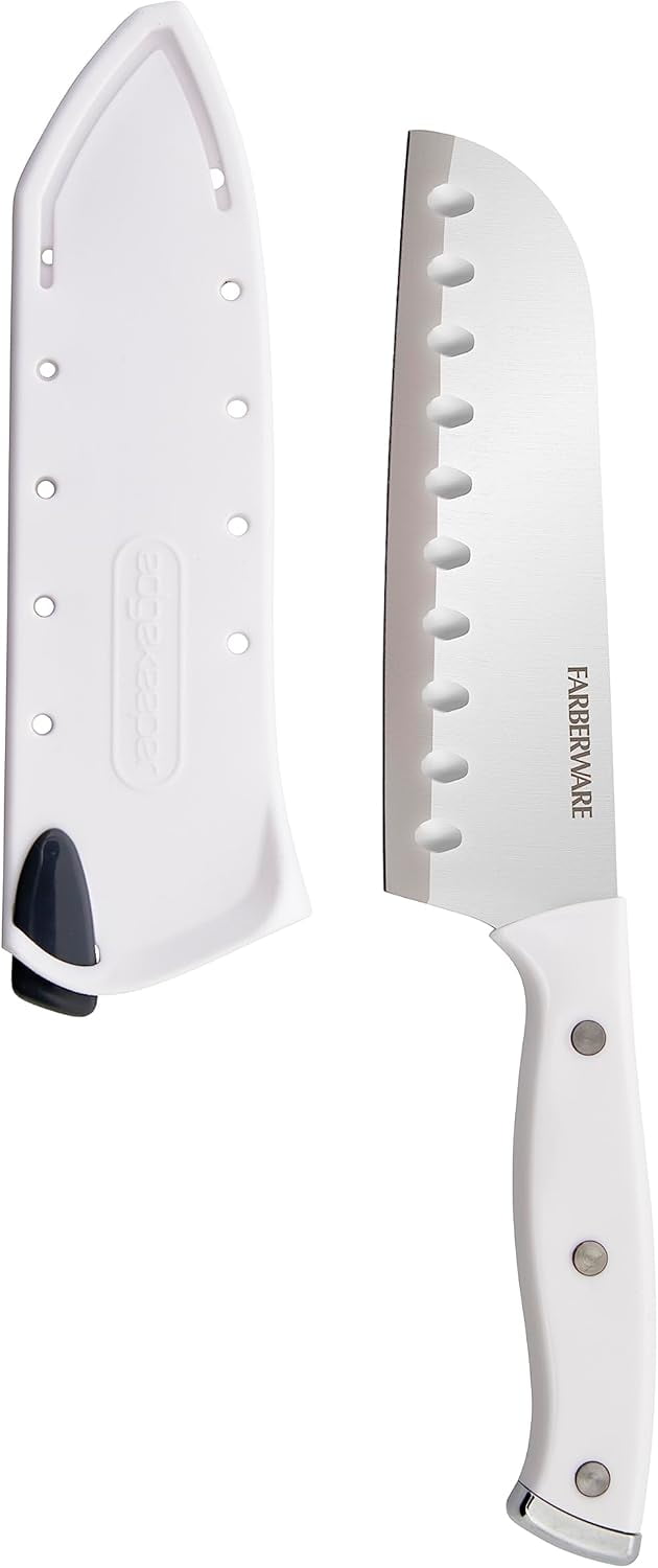 Farberware Edgekeeper Triple Riveted Santoku Self-Sharpening Blade ...
