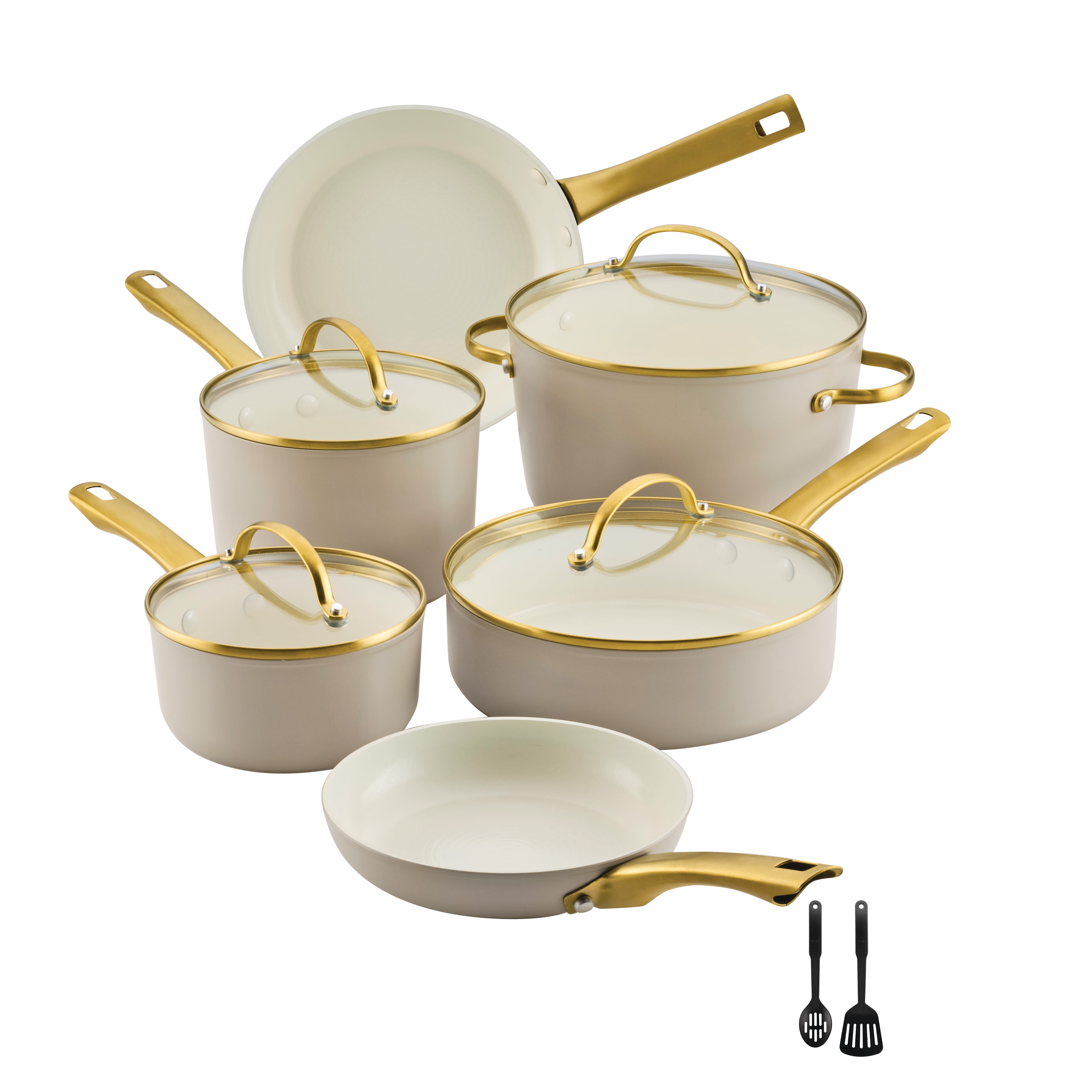 Farberware Forged Induction 12 Pcs Ceramic Nonstick Cookware Set with ...
