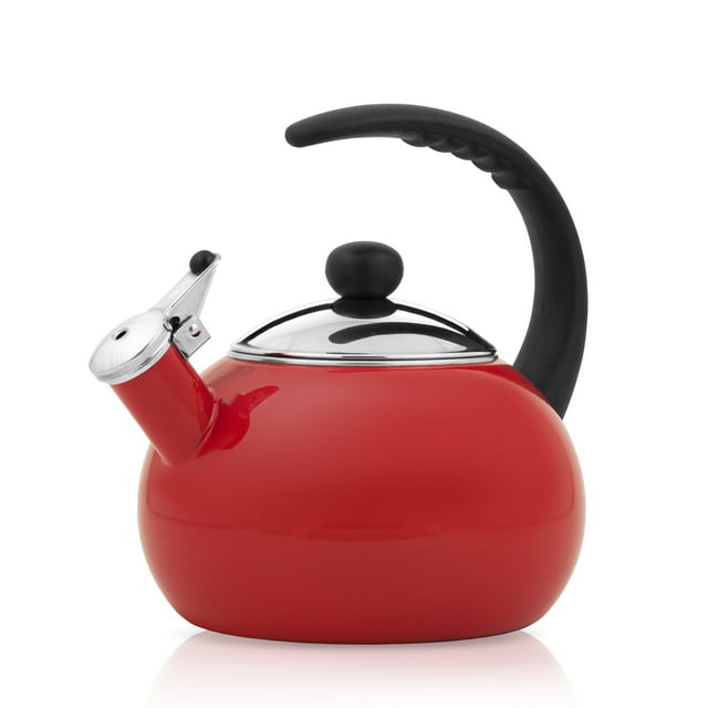 Farberware Luna 2.5 Qt Tea Kettle, Red - Walmart.com
