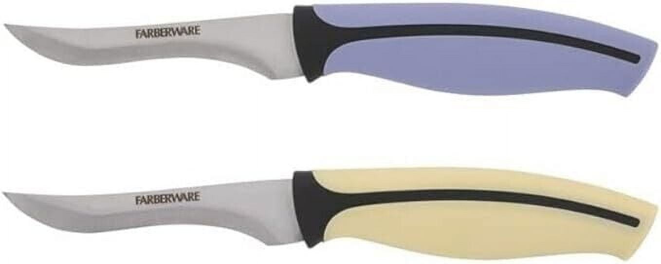 Farberware Precise Slice, Soft Grip, High-Carbon Stainless Steel Knives ...