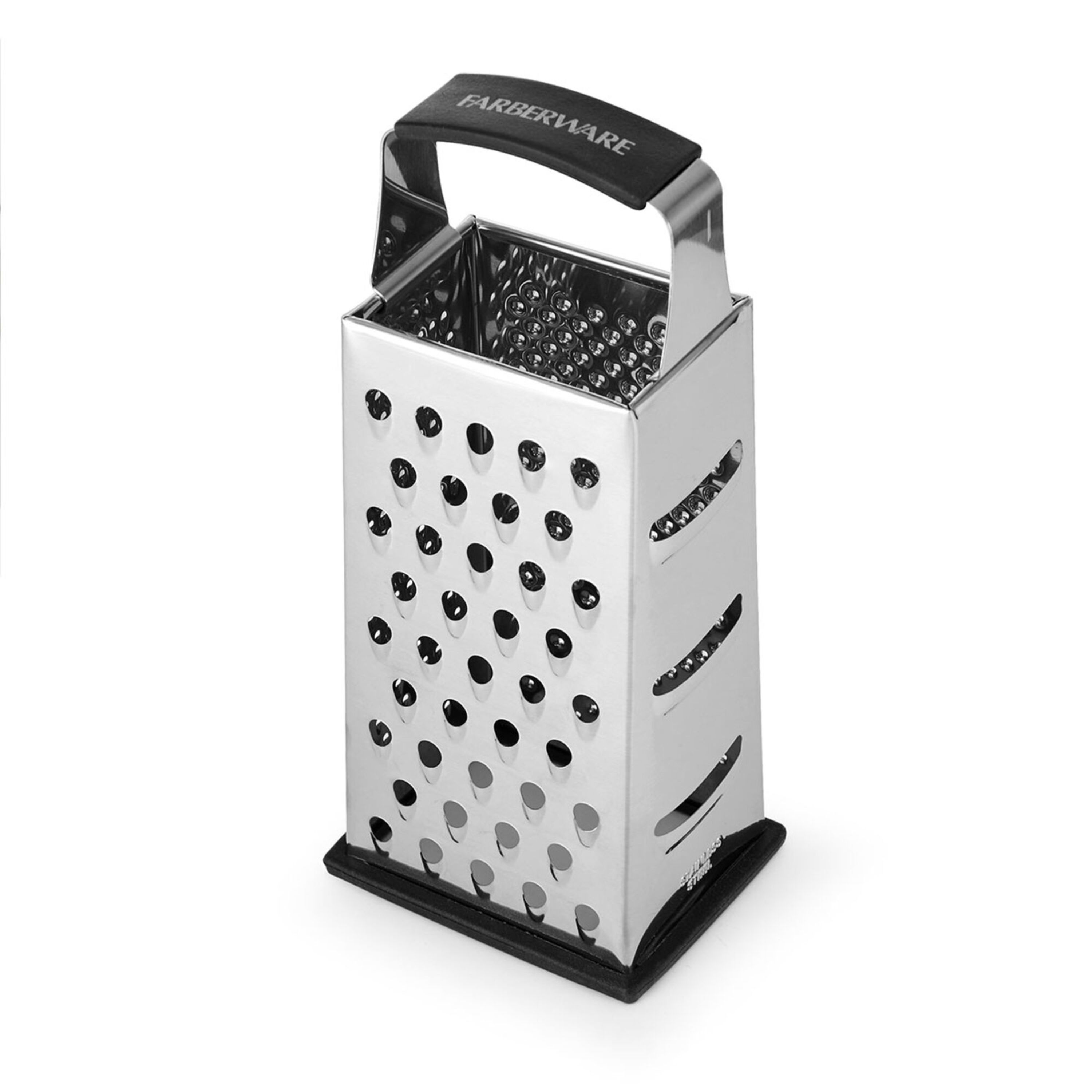 Kitchenaid Stainless Steel Box Grater in Black Handle, Dishwasher Safe ...
