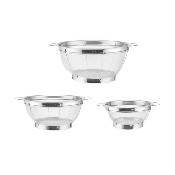Stainless Steel Mesh Strainers for Kitchen Food and Baking Needs