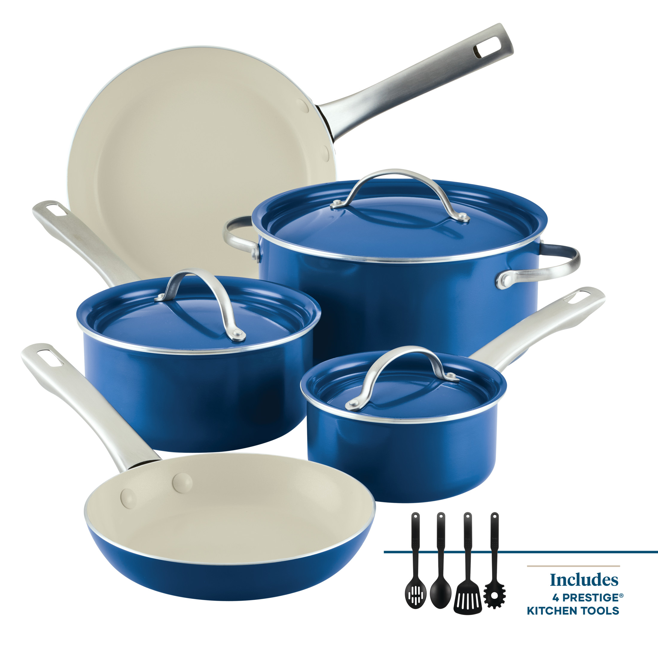 The Pioneer Woman Prairie Signature 12-Piece Cast Aluminum Cookware Set ...