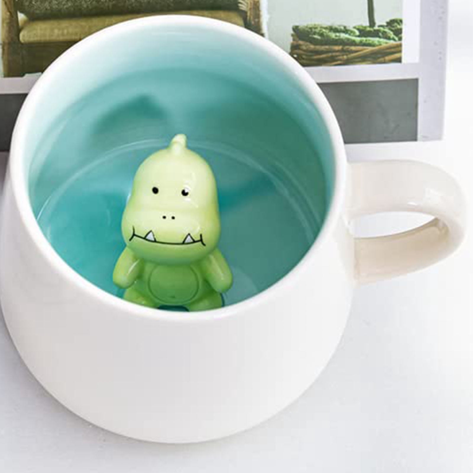 Farcauo Cute Dinosaur Coffee Mug with Dino Inside Dinosaurs Tea Mugs ...