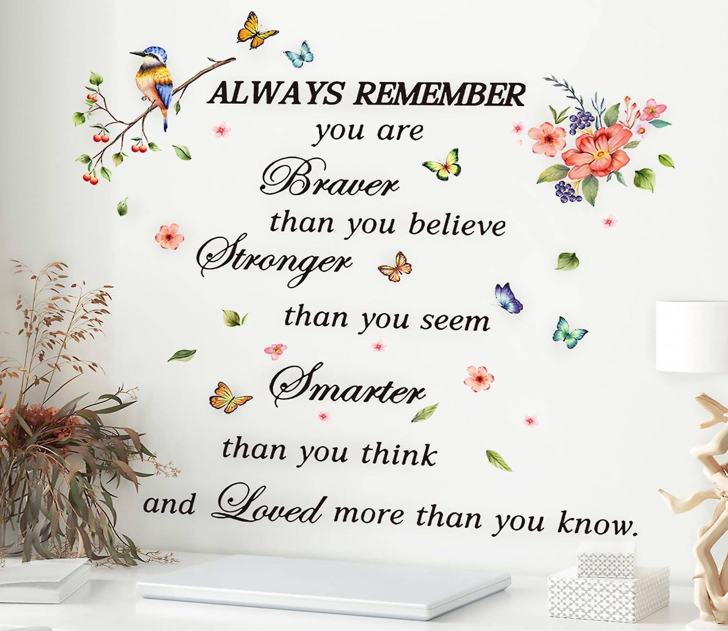 Farcauo Inspirational Wall Decor Wall Decals Peel and Stick ...