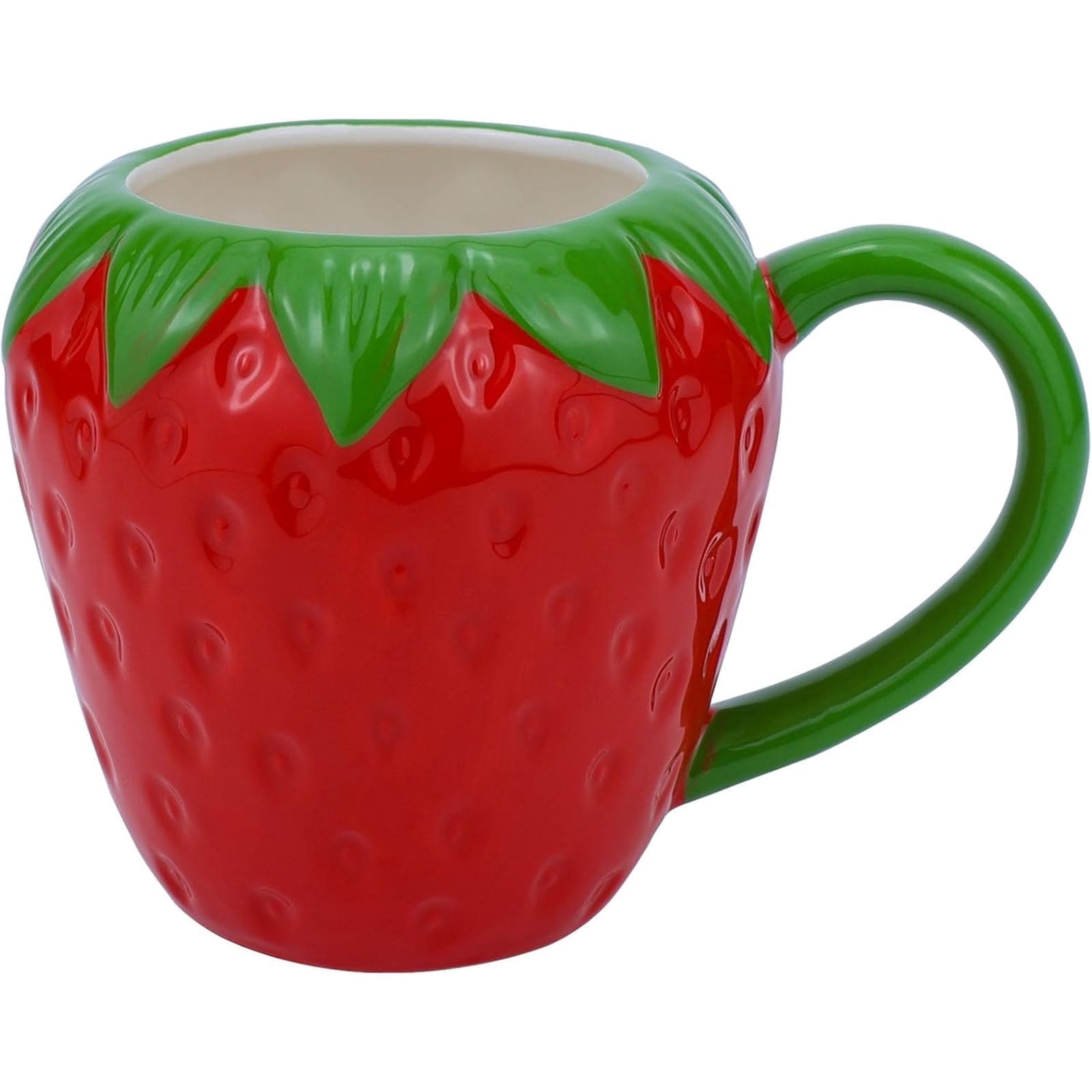 Farcauo Strawberry Mug Gift for Woman Large 500ml Kawaii 3D Fruit Mug ...