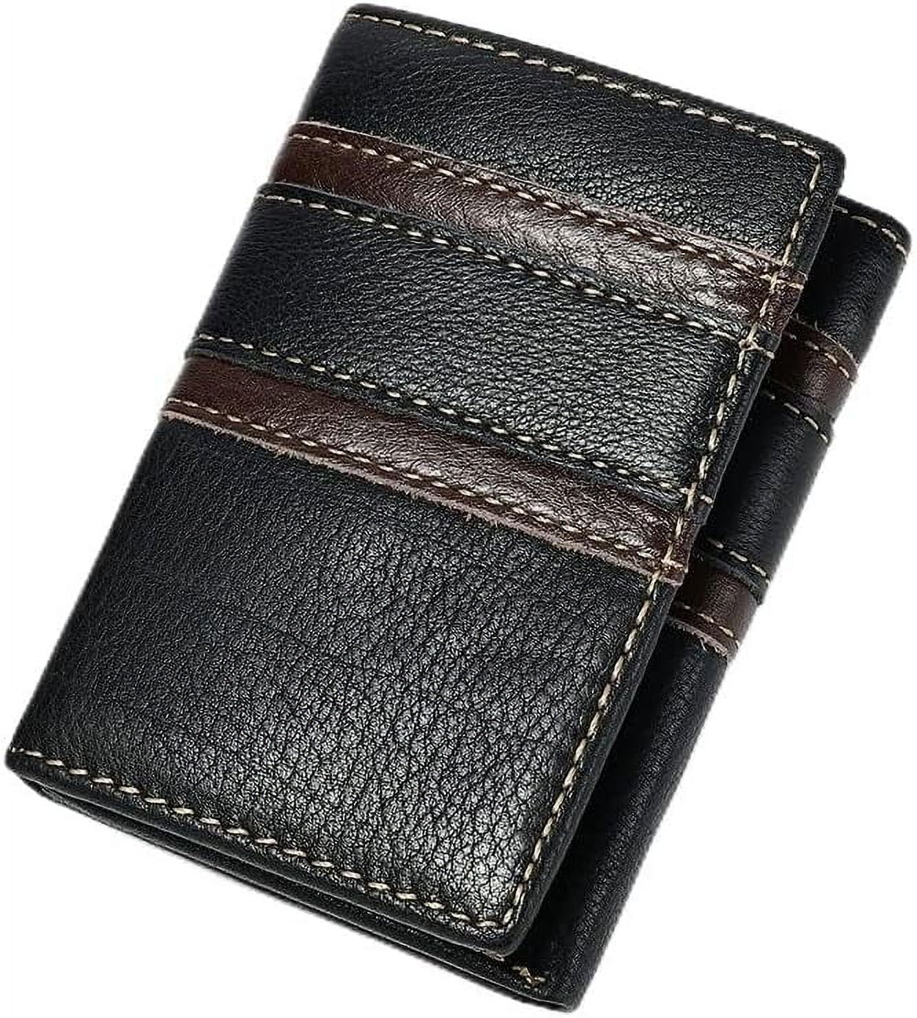 Farcauo Wallet for Men Leather Wallet Mens RFID Blocking Trifold Wallet ...
