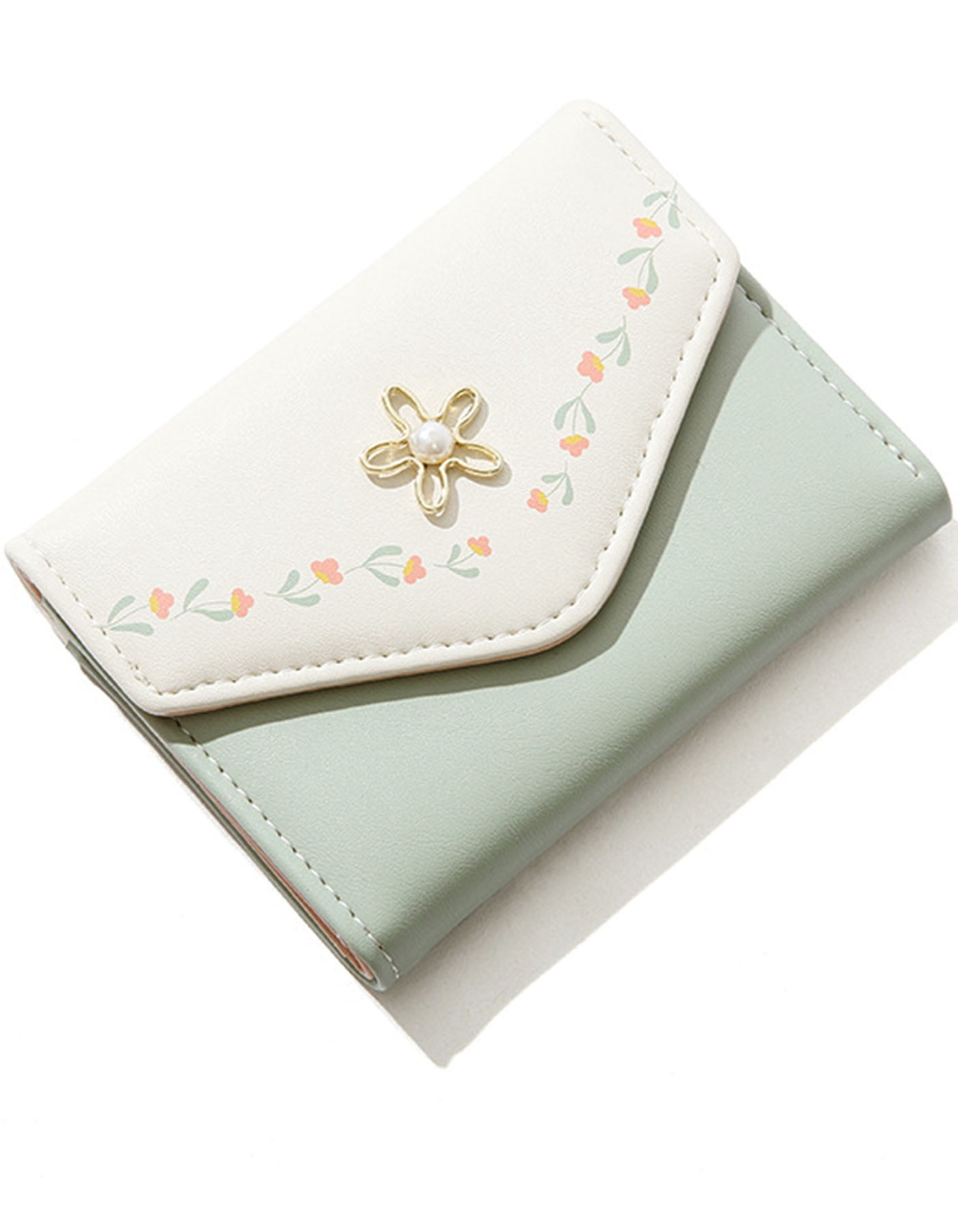 Farcauo Wallet Women Small Slim Wallets for Women Cute Green Women's ...
