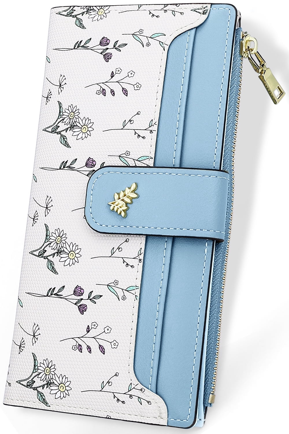 Farcauo Wallet Women Wallets for Women Cute Blue Women's Card Wallets ...