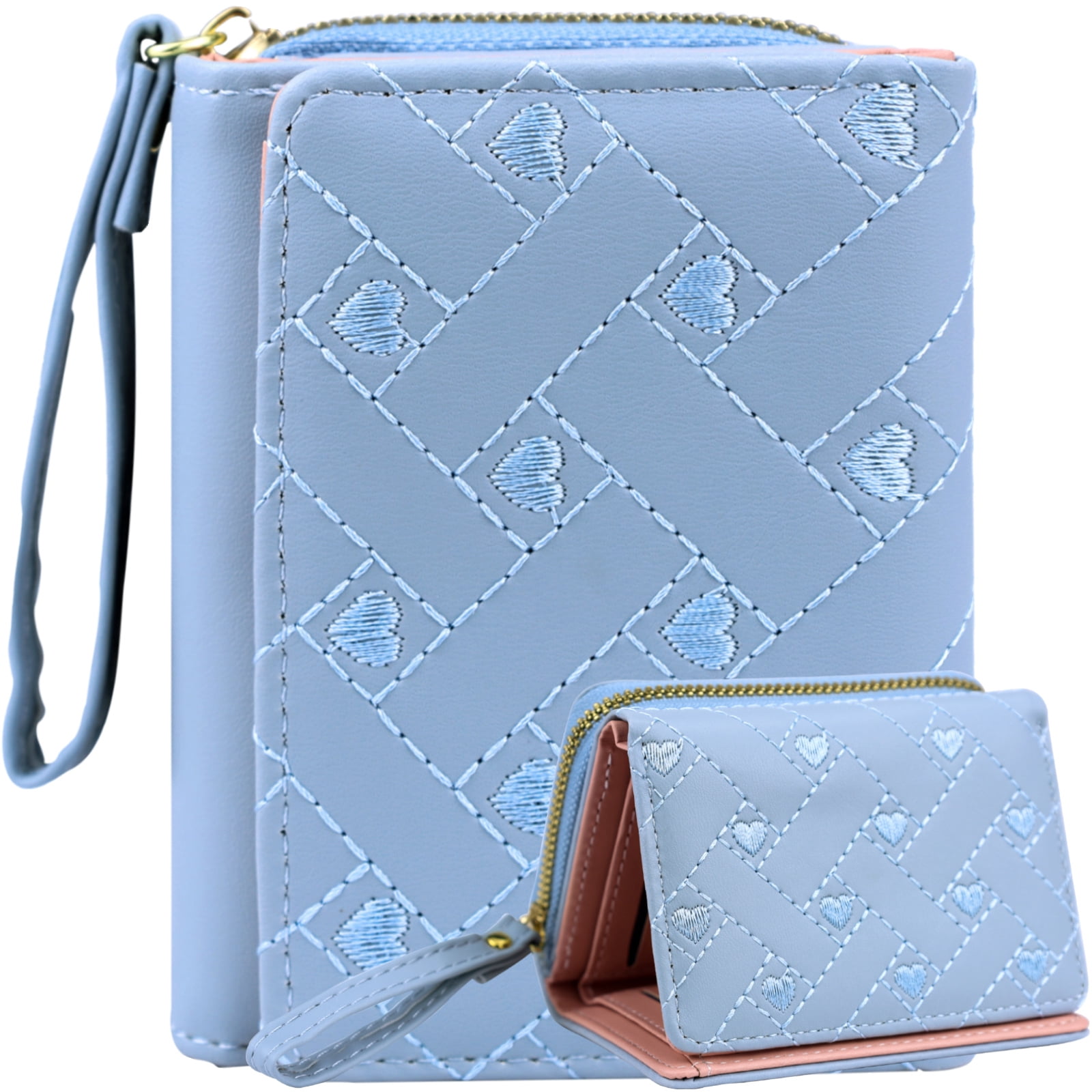 Farcauo Womens Wallet Cute Small Wallets for Women Blue Women's Wallet ...
