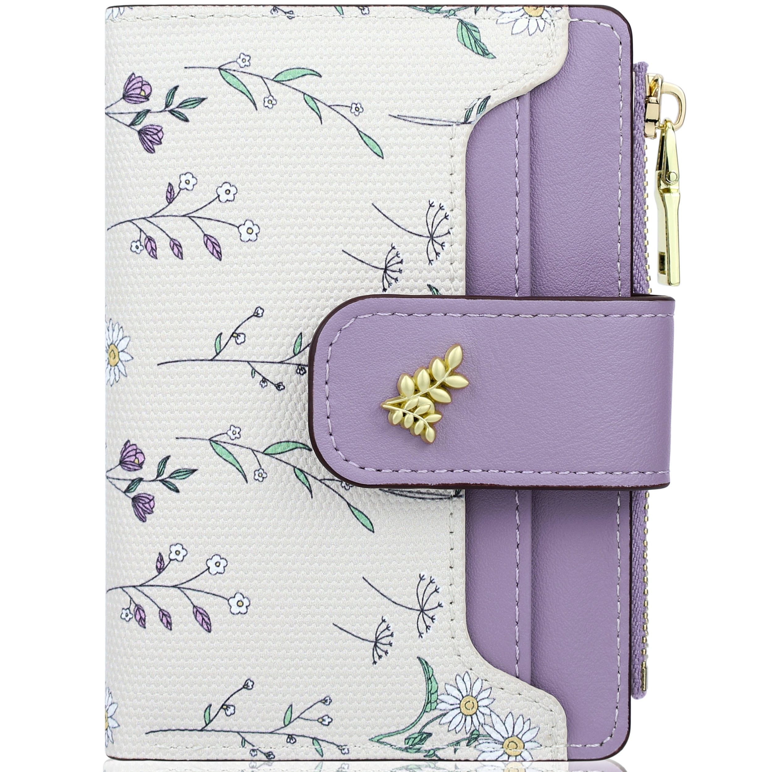 Farcauo Womens Wallet Cute Small Wallets for Women Thin Purple Women's ...