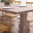 Fareti Pearl Gauze Table Runner 40*62 Inch, Seasonal Sheer Dining ...