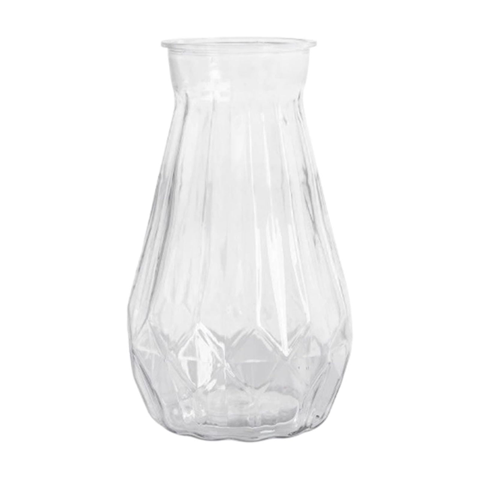 Fareti Plastic Clear Vase with Geometric Faceted Design Propagation ...