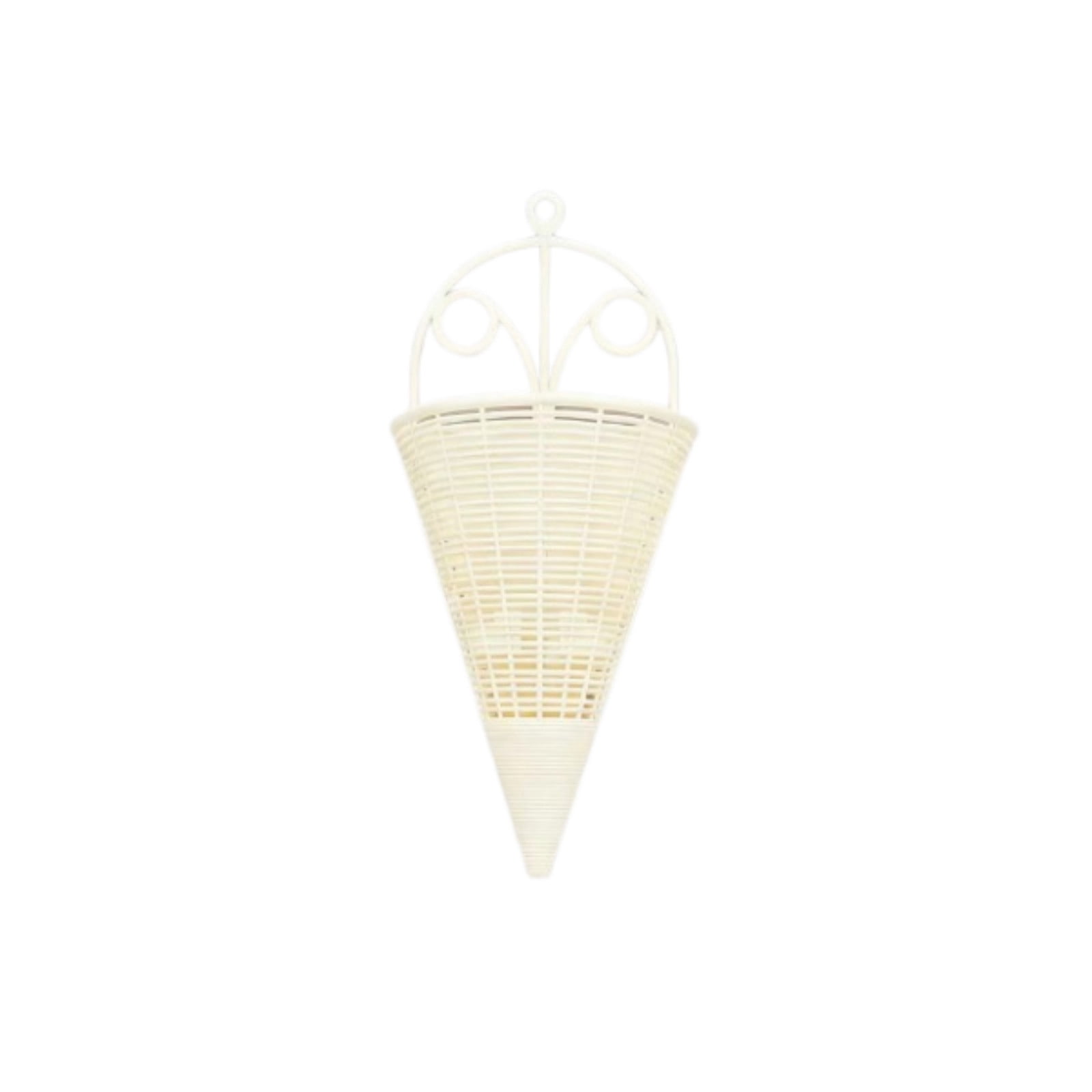 Fareti Rattan Hanging Planter Basket 12.4X5.51In Woven Decorative Wall ...