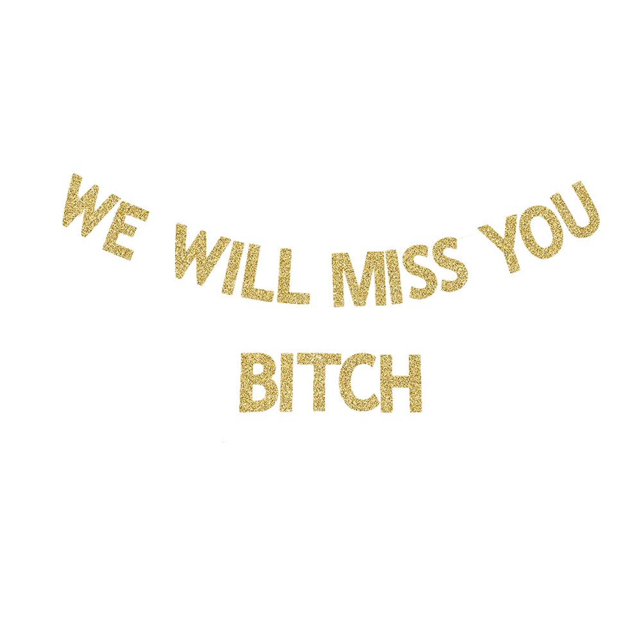 Farewell Glitter Gold Banner - Celebrate Your Friend's New Journey with ...