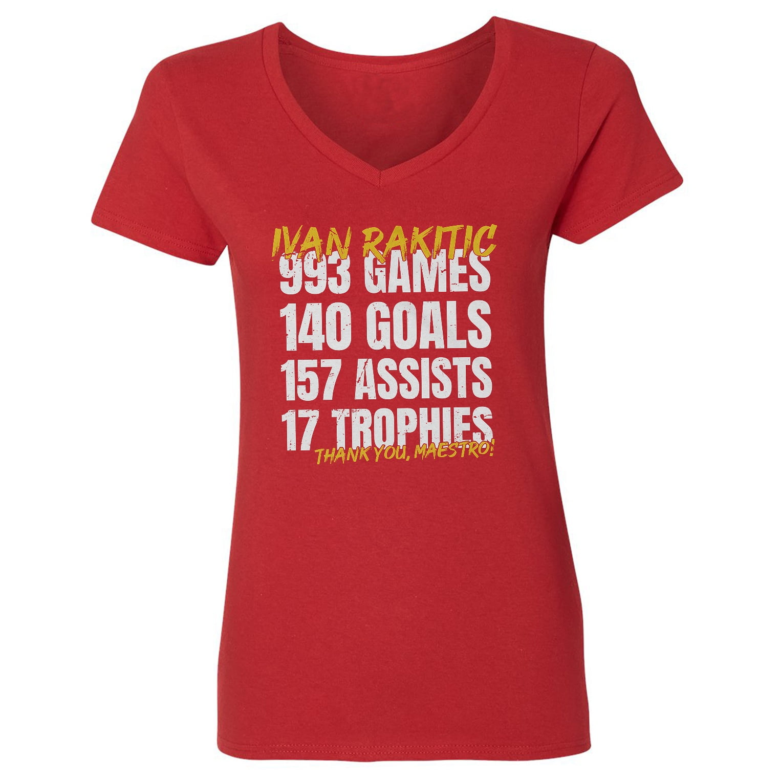 Farewell Maestro Rakitic – Retirement Tribute Soccer Ladies' V-Neck ...