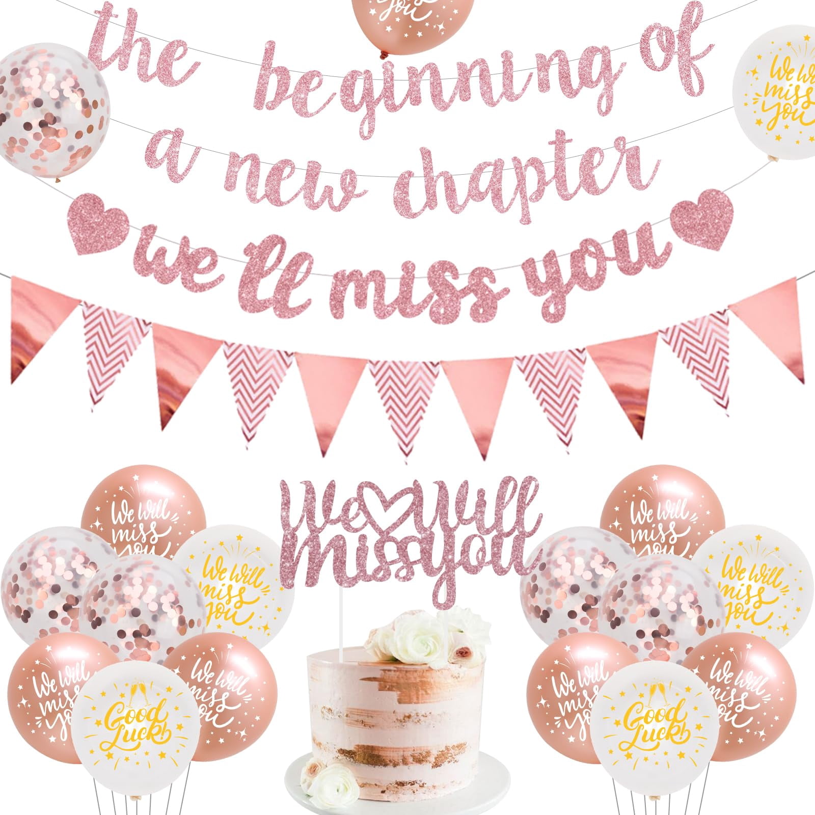 Farewell Party DecorationsTRDN The Beginning of A New Chapter Going ...