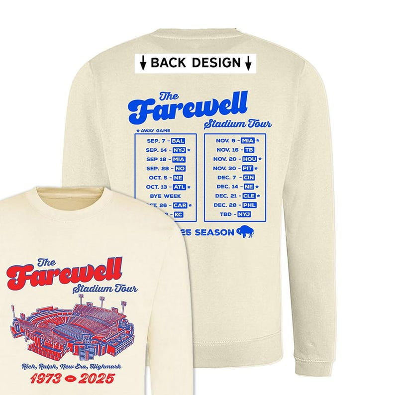 Farewell Stadium Tour Adult Sweatshirt | screen printed | premium ...
