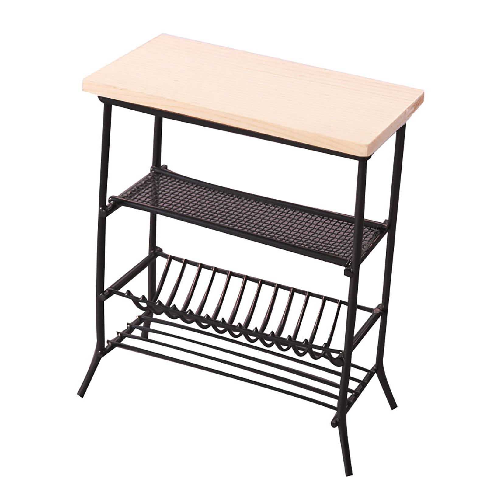 Farfi 1:12 Dollhouse Shelf Realistic Small Smooth Surface Decorative ...