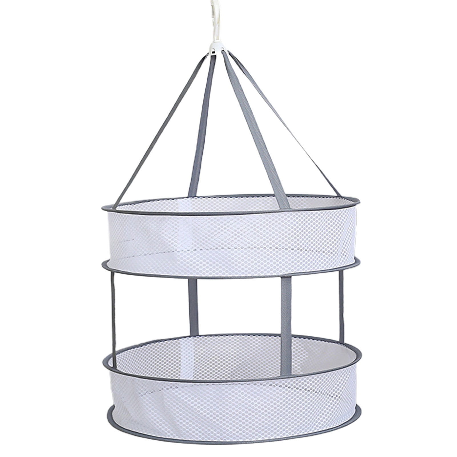 Farfi 1/2 Layer Clothes Dryer Basket with Hanging Hook Fine Mesh ...