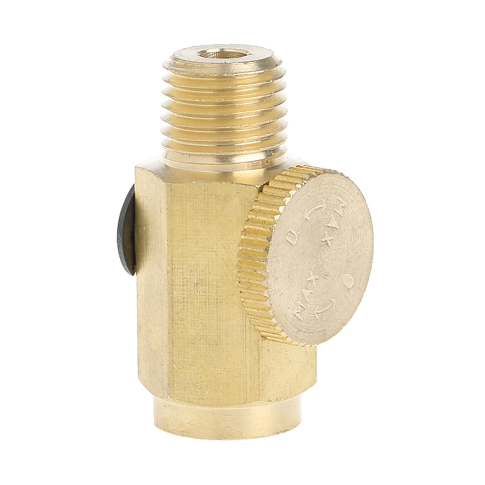Farfi 1/4inch NPT Thread Brass Air Flow Regulator Compressor Adjust ...
