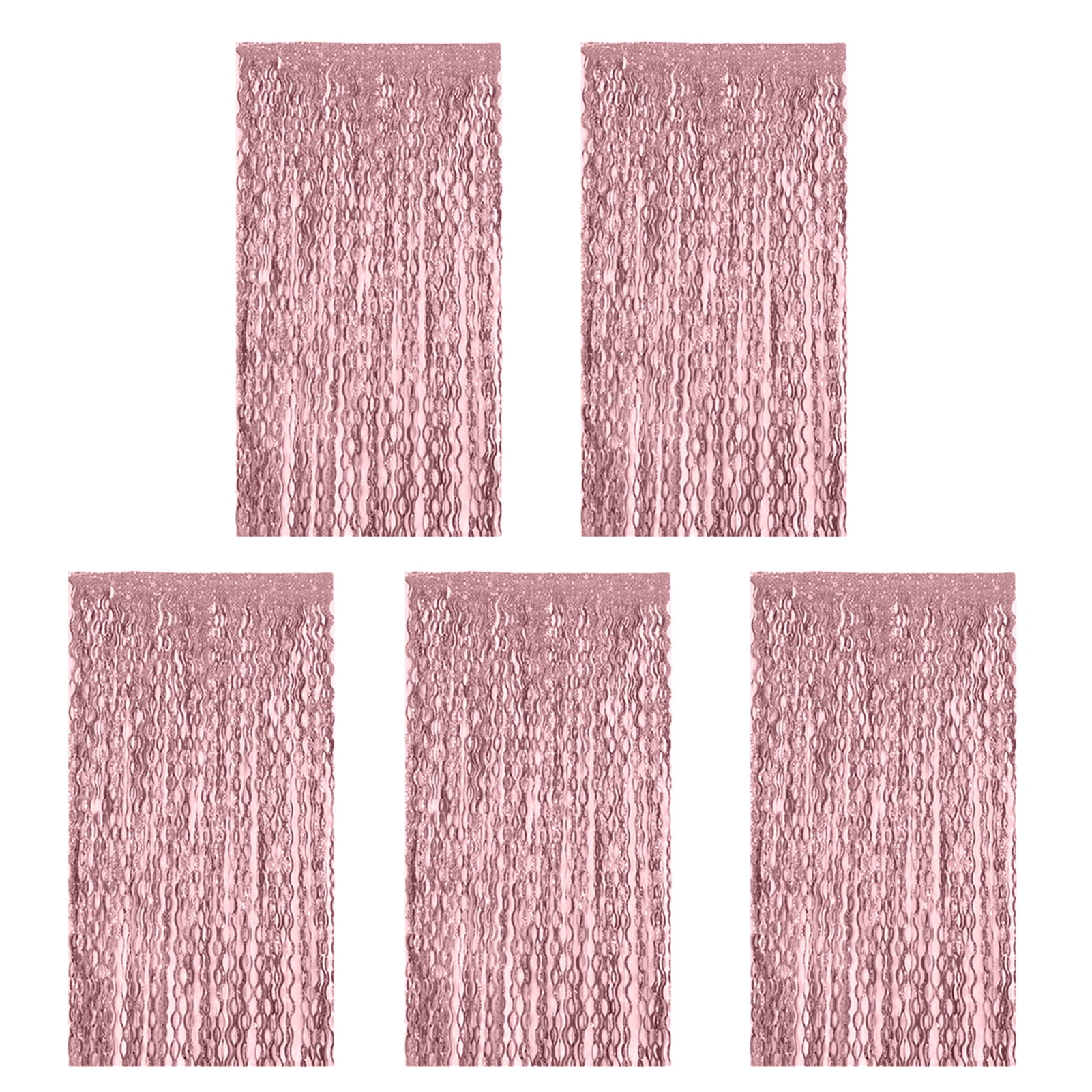 Farfi 1/5 Packs 1x2m Fringe Rain Curtain Streamers Backdrop Tinsel Foil ...