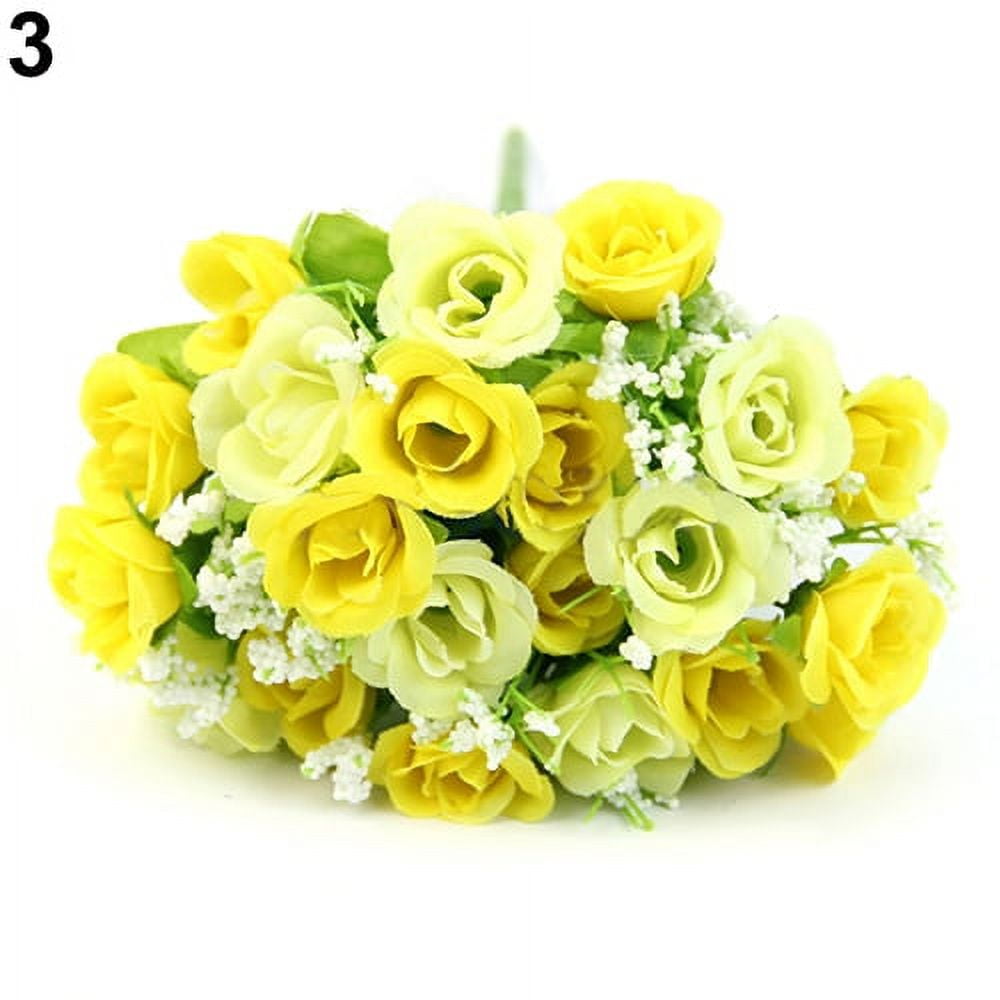 Farfi 1 Bouquet 21 Heads Artificial Roses Bridal Home Wedding Party ...