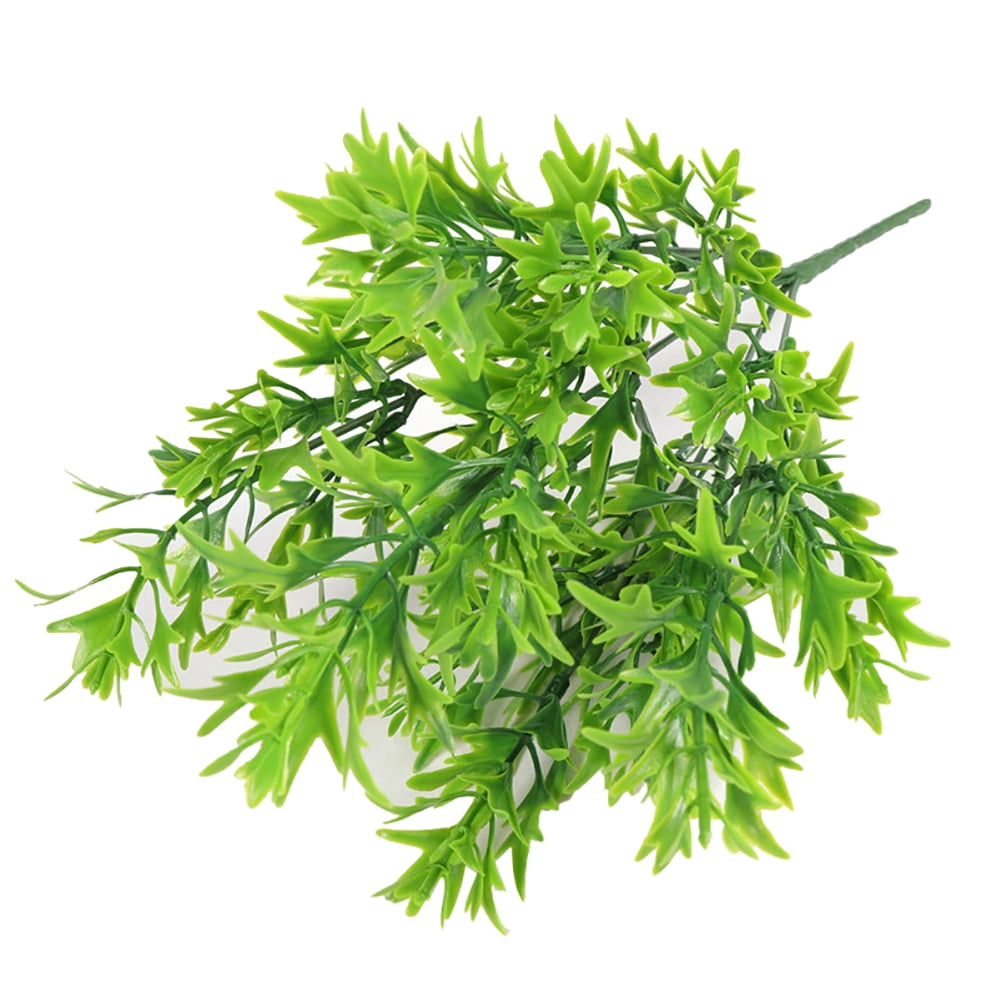 Farfi 1 Bouquet Artificial Small Sawtooth Grass Fake Plant Home Hotel ...