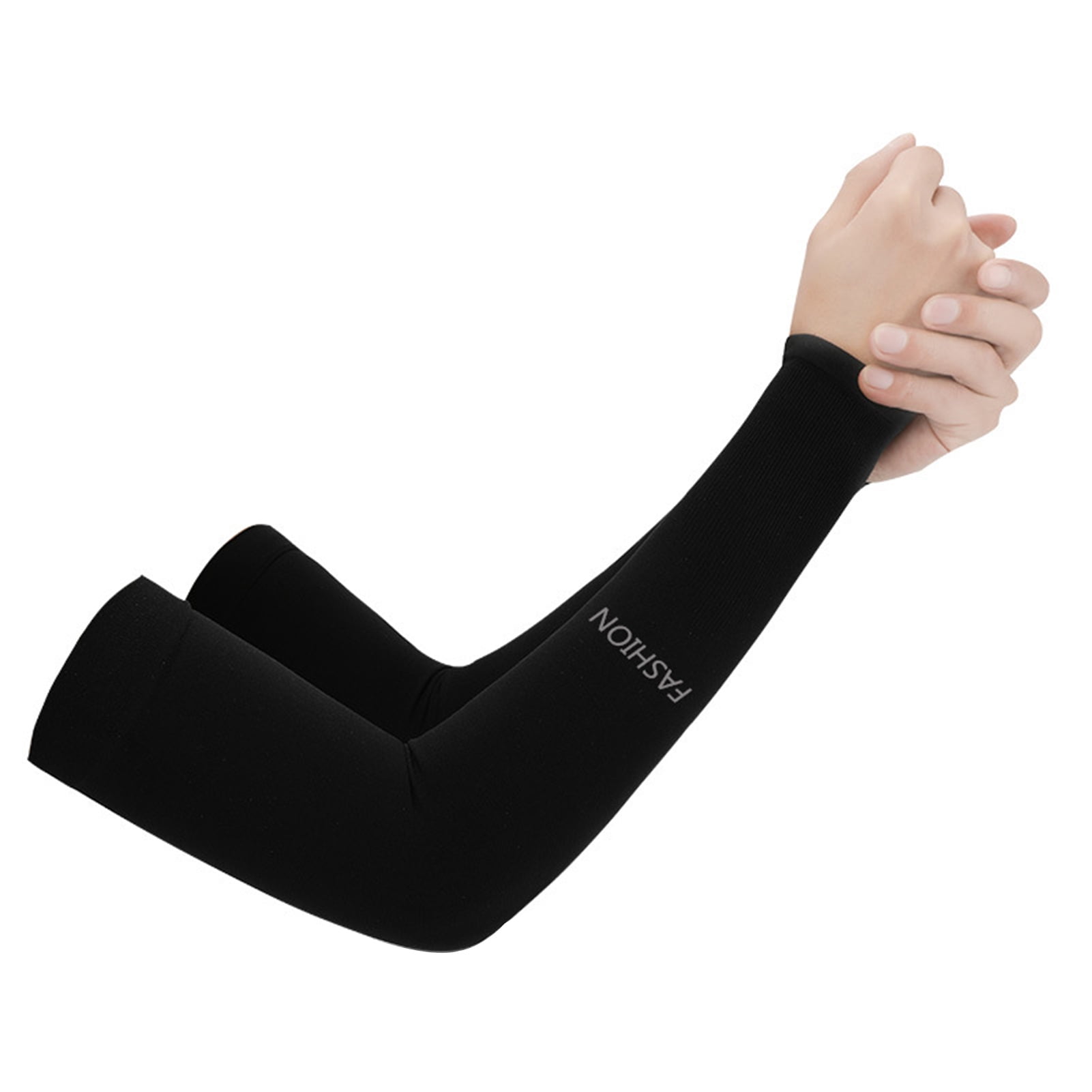 Farfi 1 Pair Arm Sleeves UV High Elasticity Nylon Sweat Absorbing ...