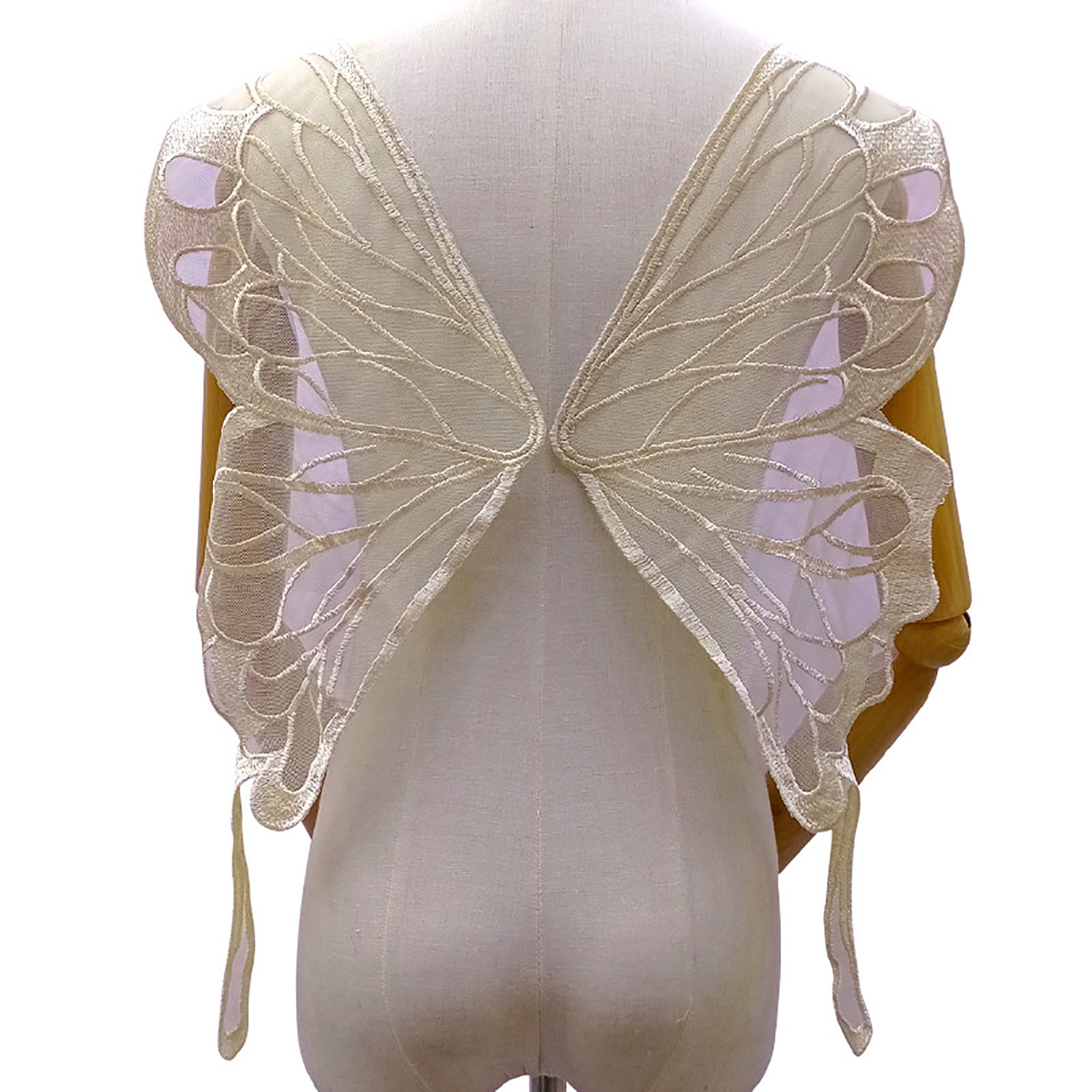 Farfi 1 Pair Lace Neckline Collars Soft Fabric Butterfly Wing Design ...