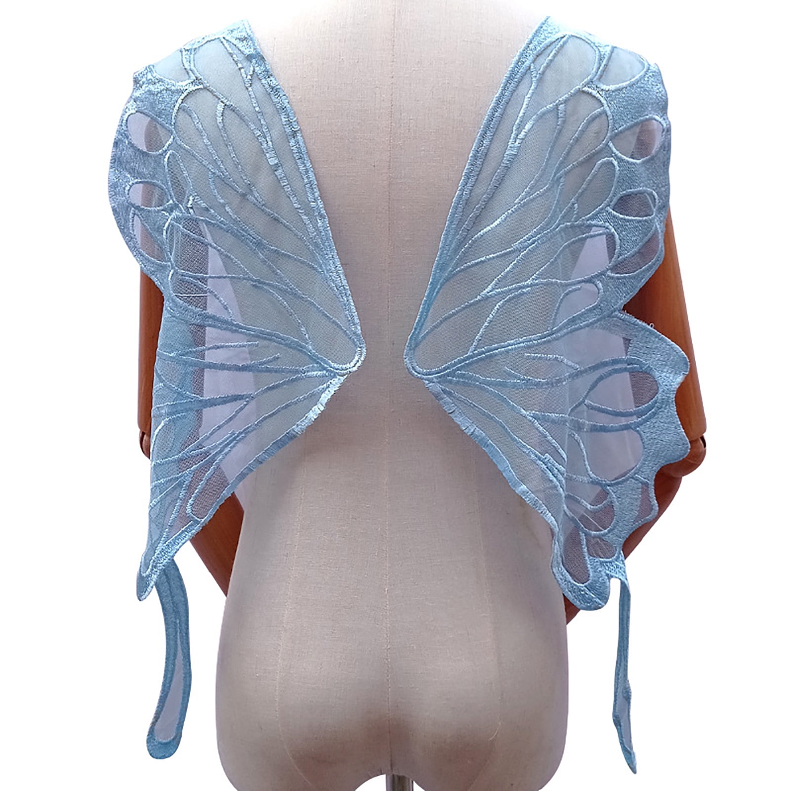 Farfi 1 Pair Lace Neckline Collars Soft Fabric Butterfly Wing Design ...