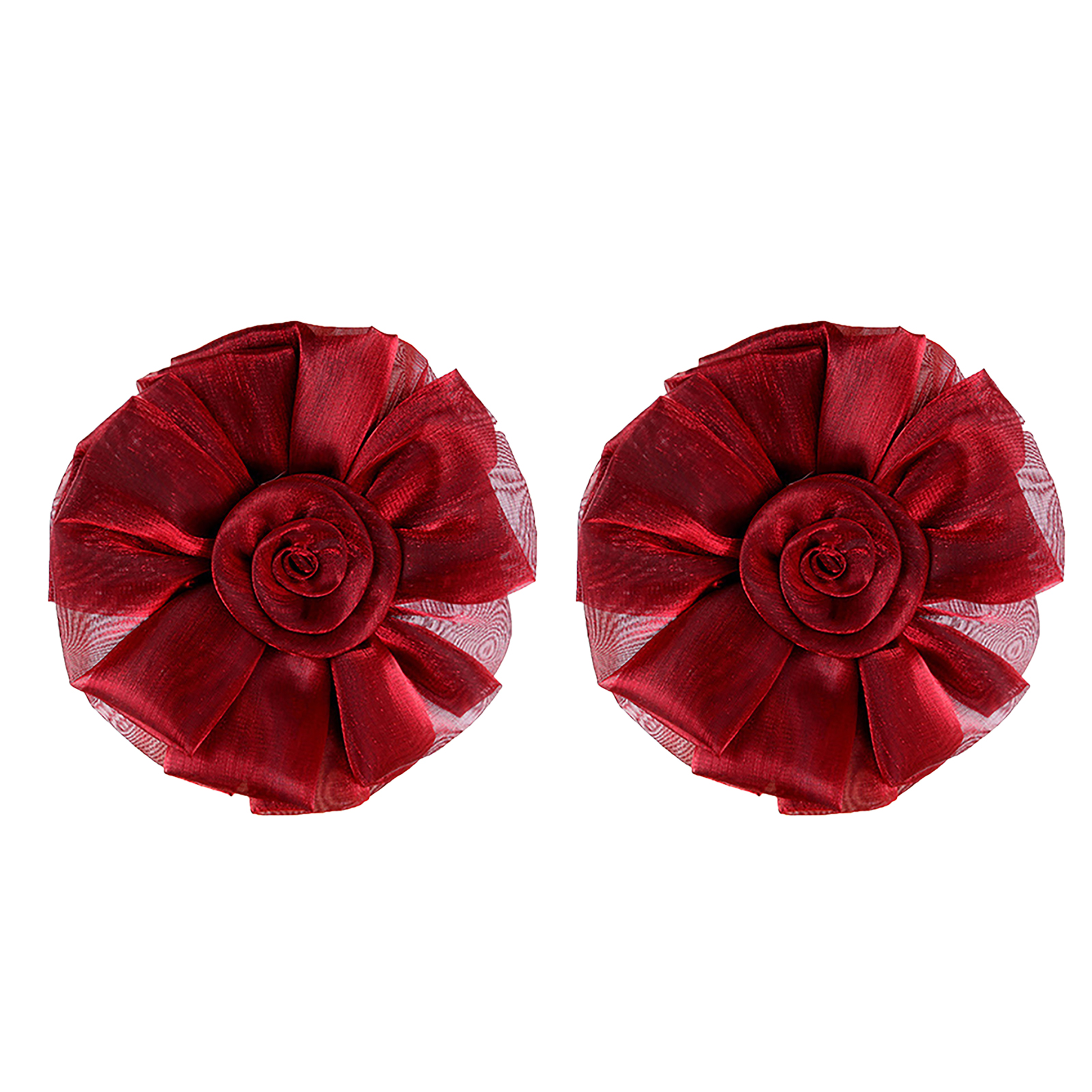Farfi 1 Pair Lovely Rose Flower Window Treatment Curtain Holdback Decor ...