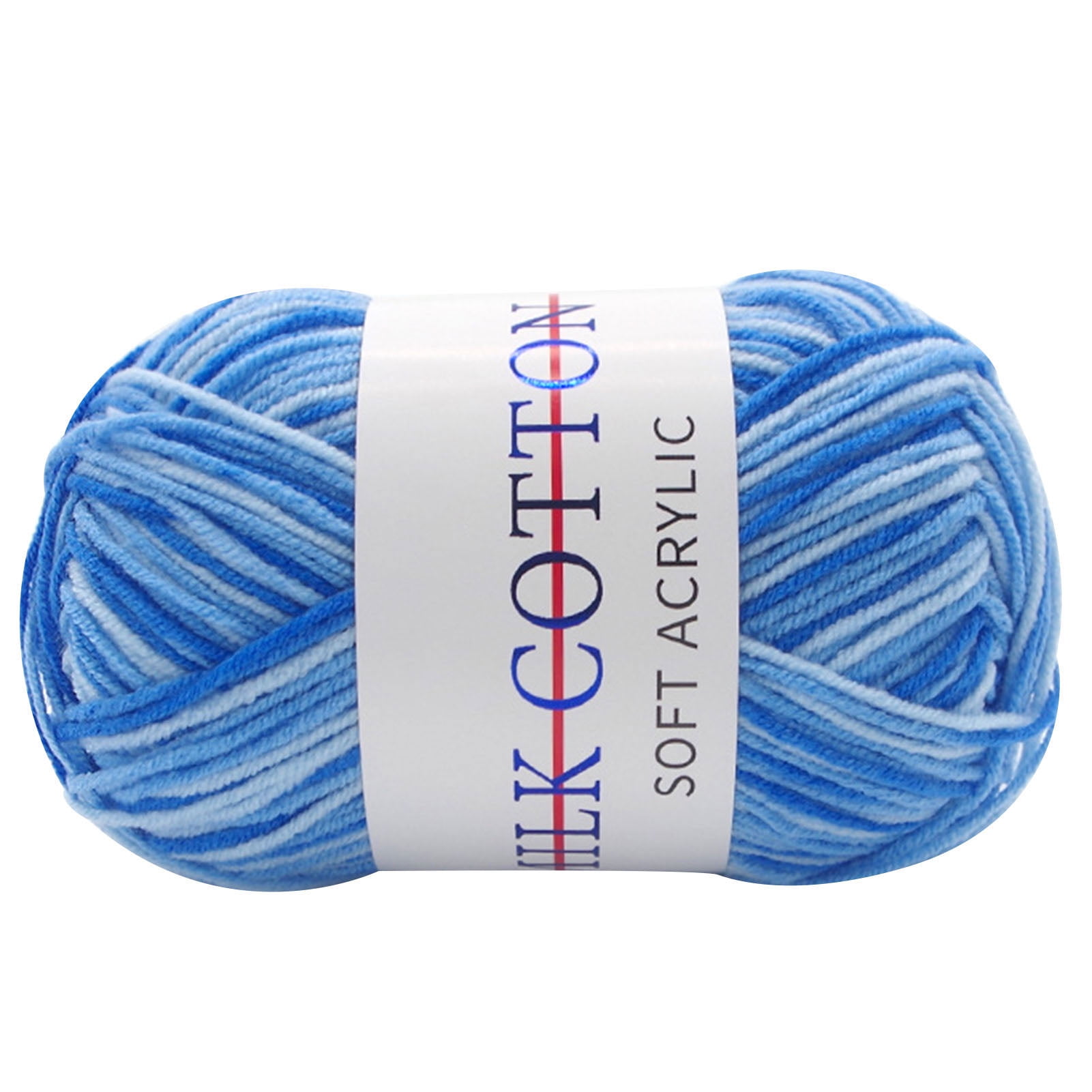Farfi 1 Roll 3 Strands Knitted Yarn DIY Breathable Hand Crocheting ...