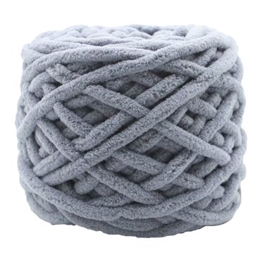 Mainstays Roving Yarn Value Bundle, 100% Acrylic, 26 yd, Soft Silver ...