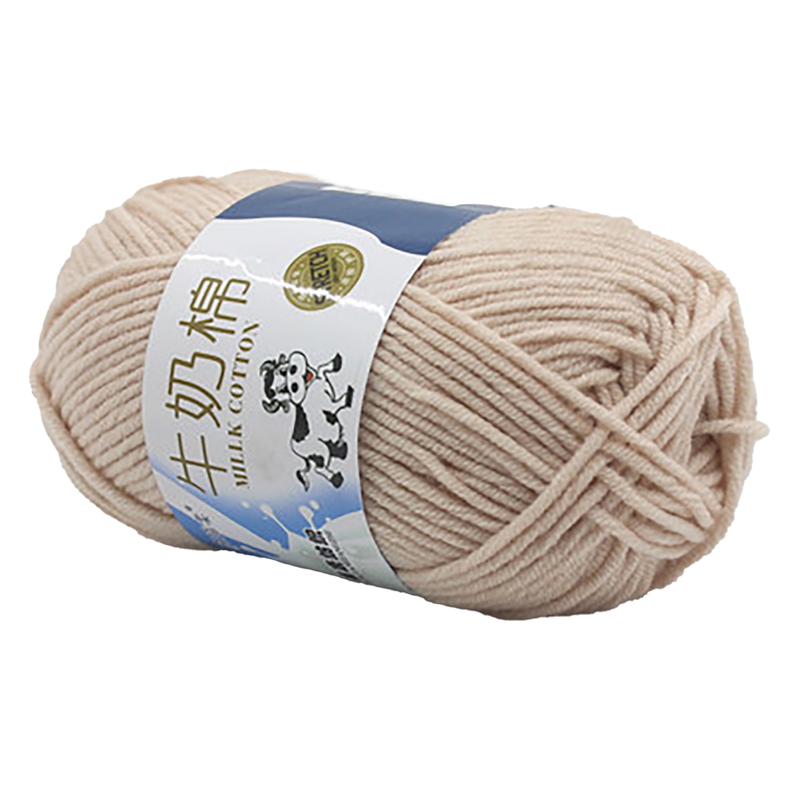 Farfi 1 Roll 5-strand Wool Yarn Soft Warm DIY Beginner Needlework Hand ...