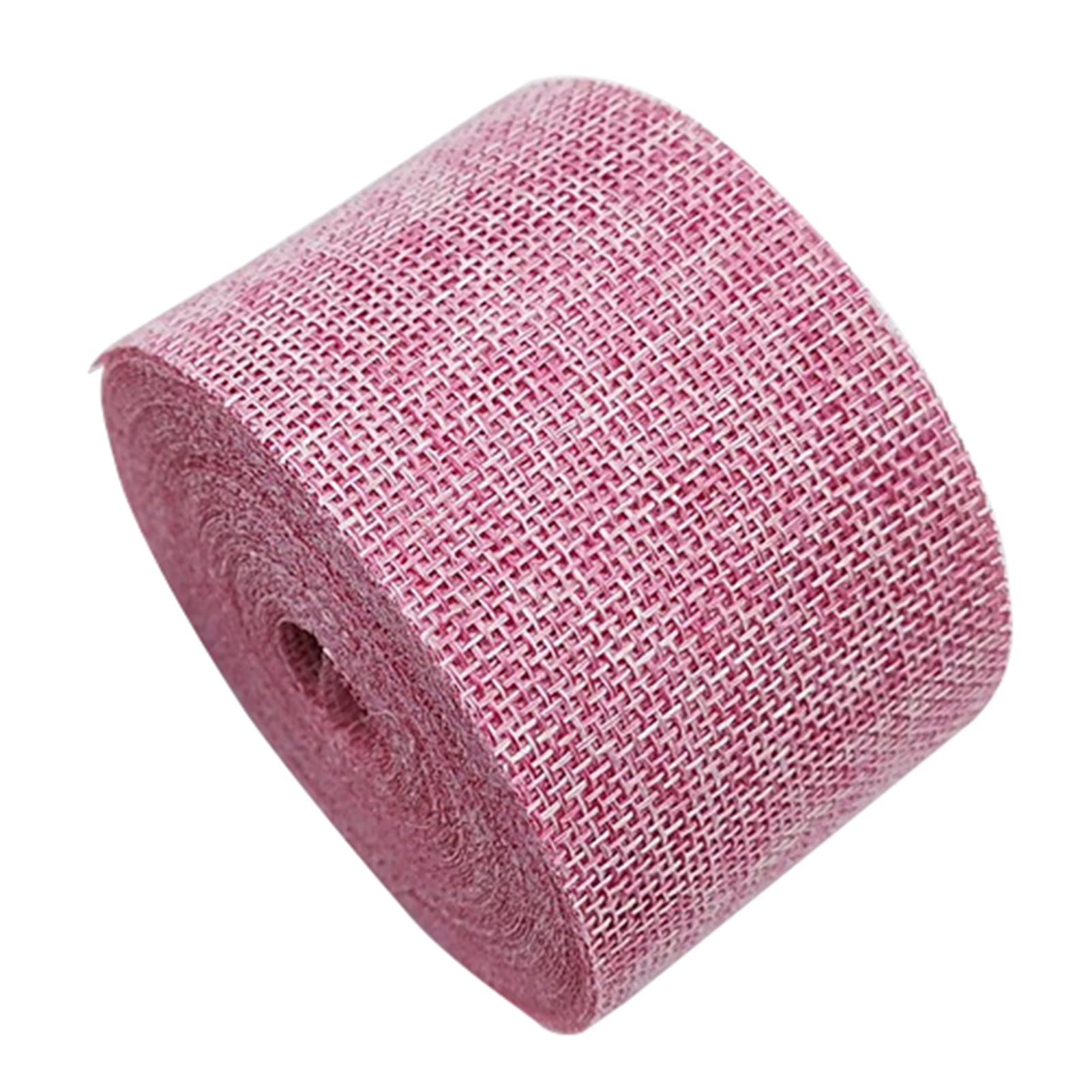 Farfi 1 Roll DIY Ribbon Decor Exquisite Bright-colored Imitation Linen ...