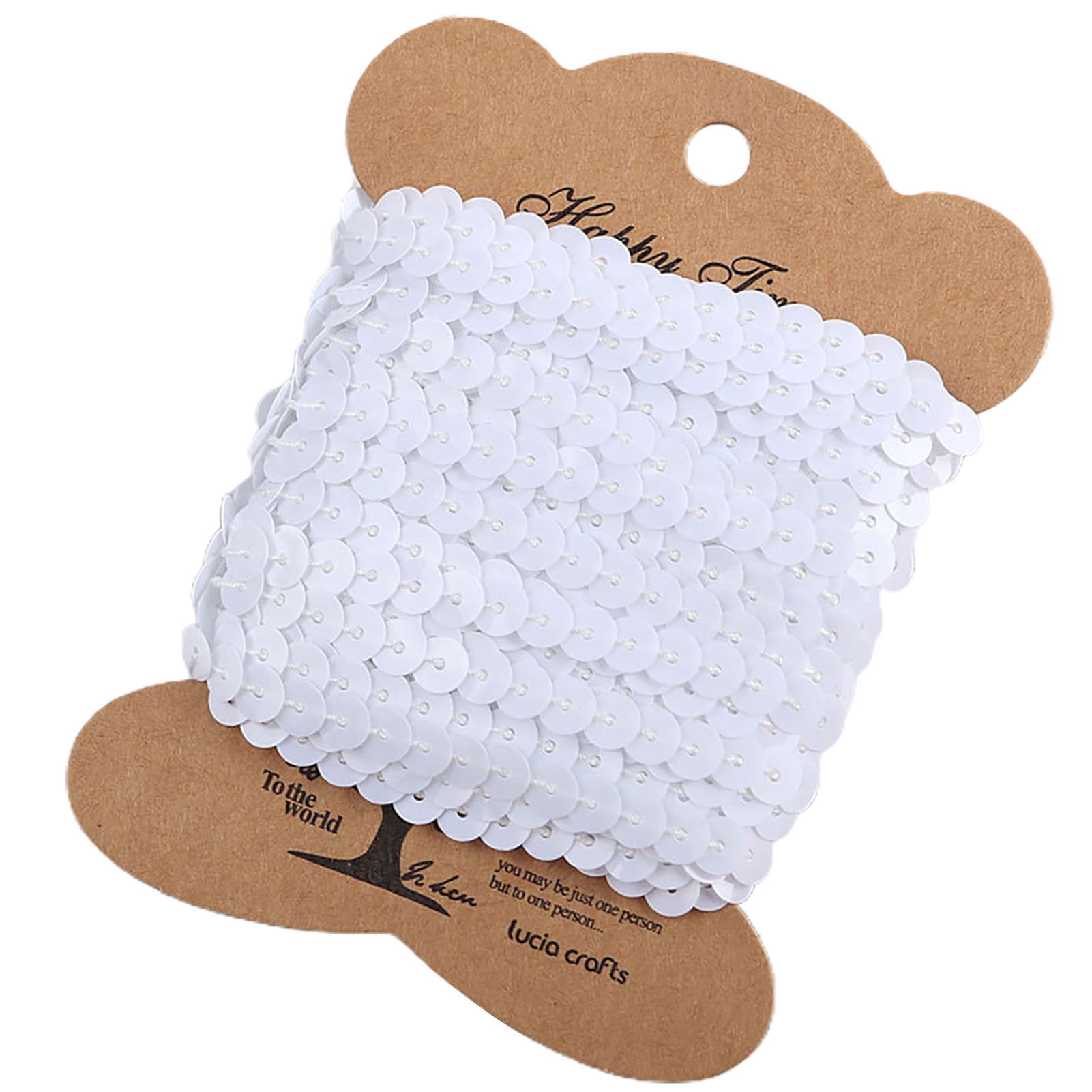 Farfi 1 Roll Sequin Trim Glossy Cuttable 10 Yard Sewing Crafts Sequin ...