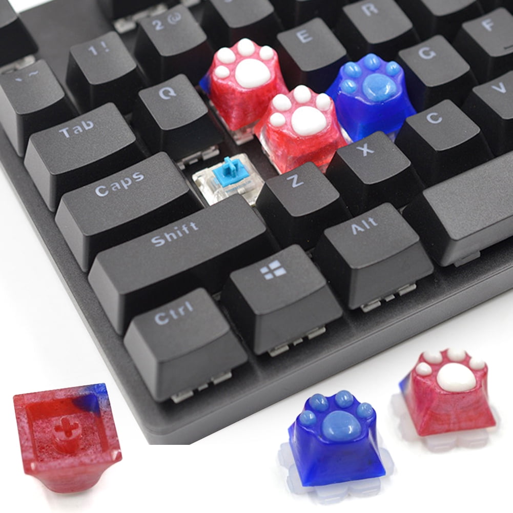 Farfi 1 Set DIY Mechanical Keyboard Key Cover Cap Silicone Mold Epoxy ...