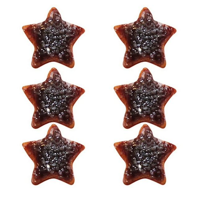 Farfi 1 Set Dollhouse Biscuits Ornamental Mini Realistic Biscuits Cookie Model for Micro ...