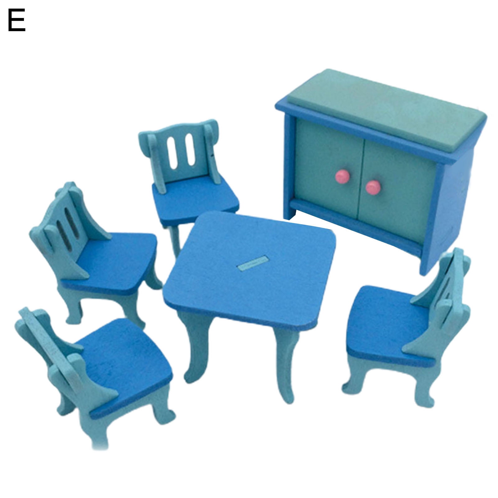 Farfi 1 Set Dollhouse Furniture Handmade Micro Landscape Mini Wooden ...