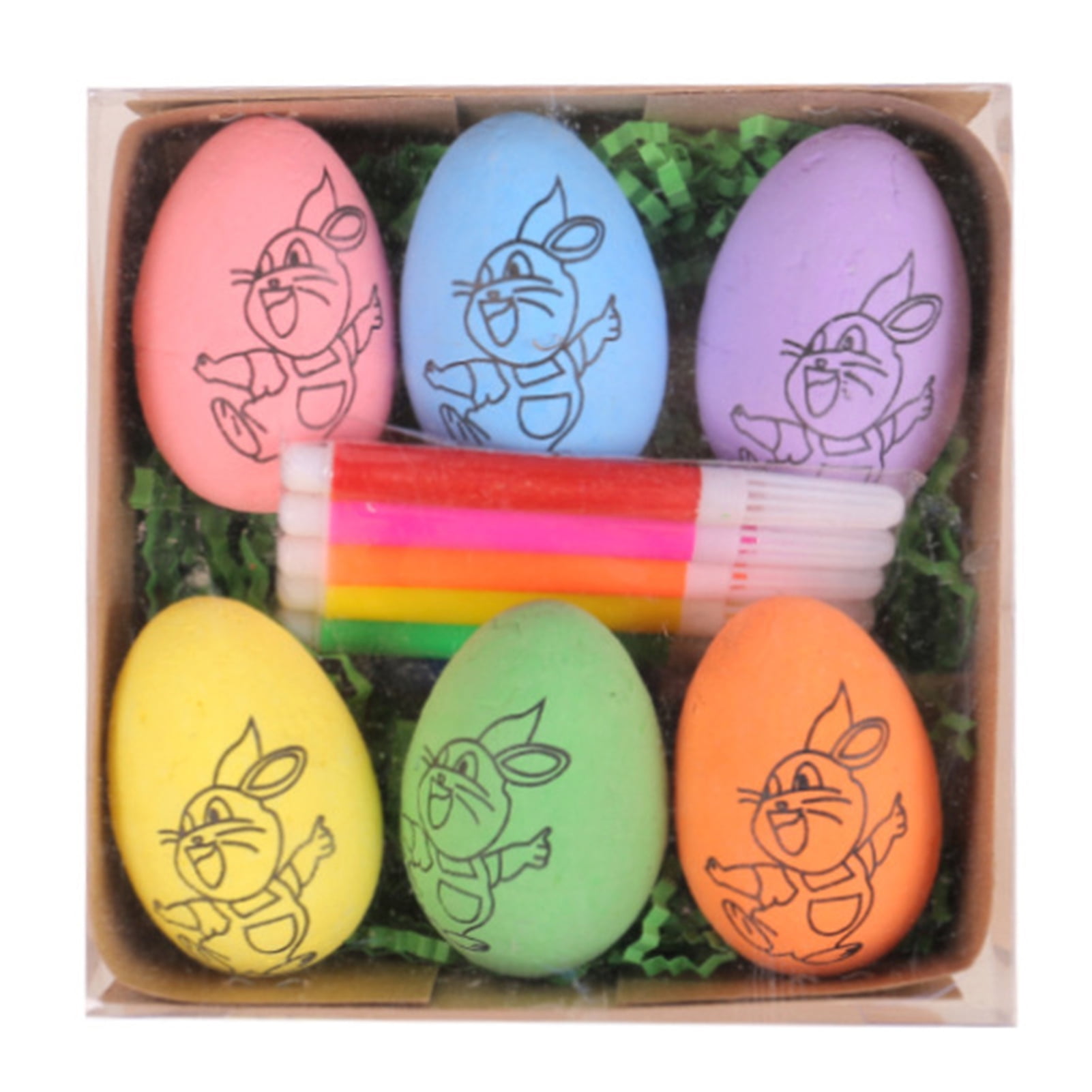 Farfi 1 Set Easter Egg Painting Kit Creative Cartoon Easter Egg ...