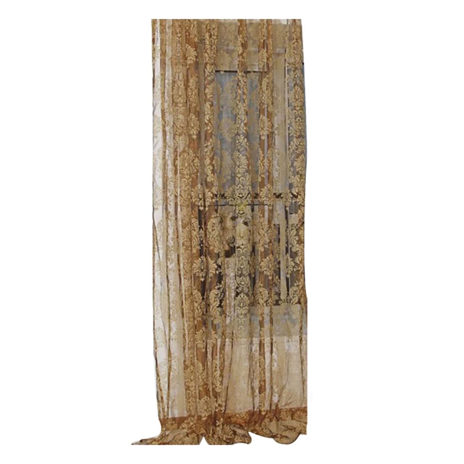 Farfi 100 x 200cm European Style Flower Sheer Door Room Divider Drape ...